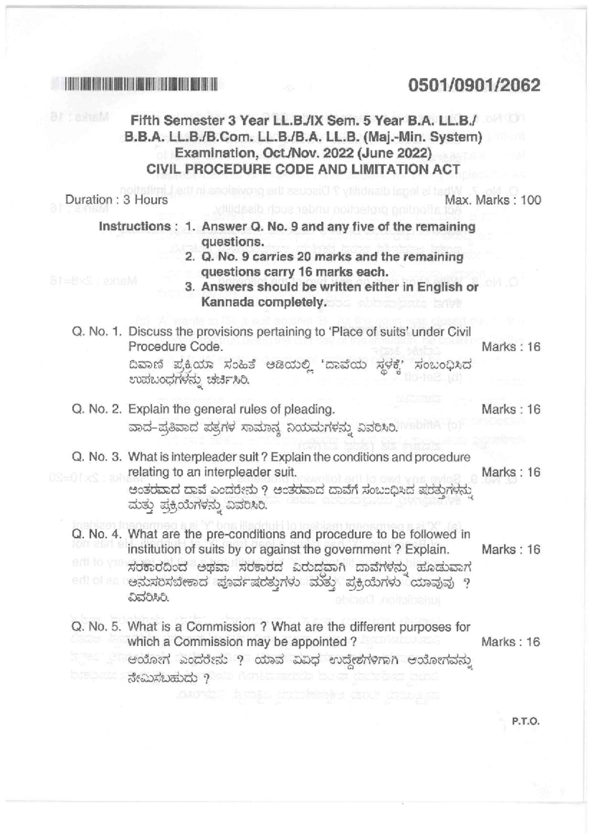 CIVIL PROCEDURE CODE & LIMITATION ACT - V-CPCNov 2022-100 Notes - Studocu