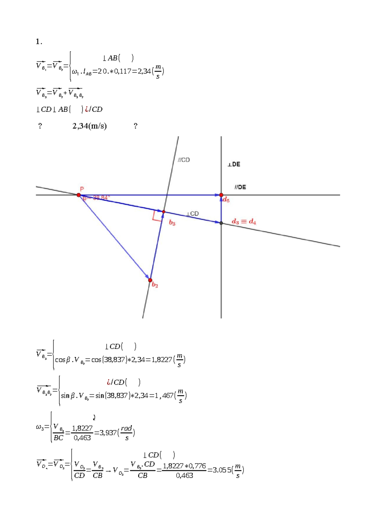 Physics 101: Velocity Calculations and Vector Analysis - Studocu