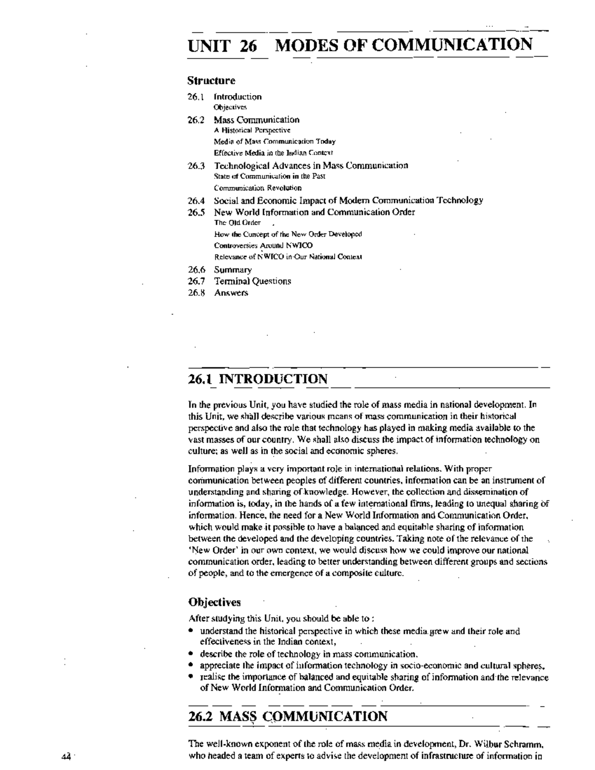 Unit 26: Historical Perspectives and Impact of Mass Communication - Studocu