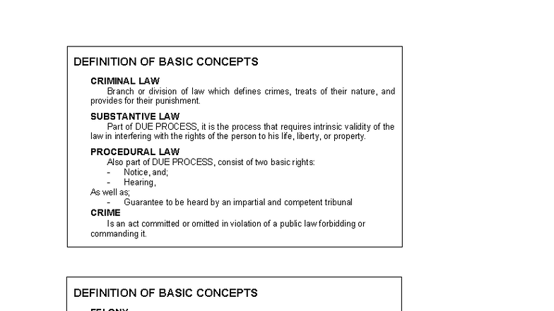 CRIMINAL LAW CONCEPTS: FLASH CARDS FOR STUDYING - Studocu