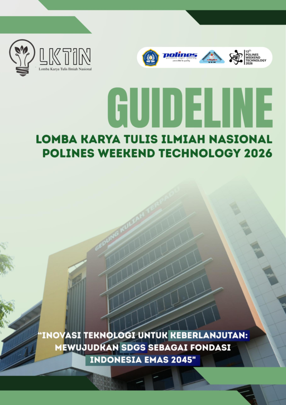 Buku Panduan LKTIN PWT 2026: Kompetisi Karya Tulis Ilmiah Nasional ...