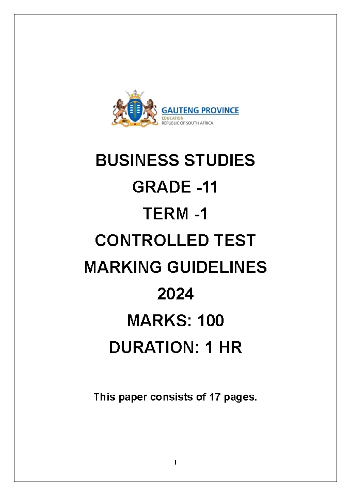 Grade 11 Agricultural Sciences Term 1 Revision Booklet 2024 ENG - Studocu