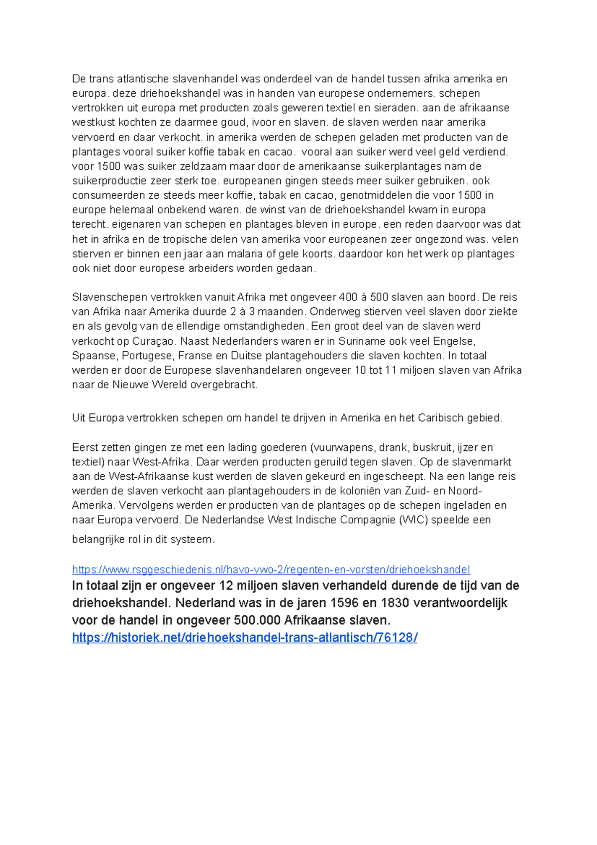 Driehoekshandel: De Transatlantische Slavenhandel in Historisch ...