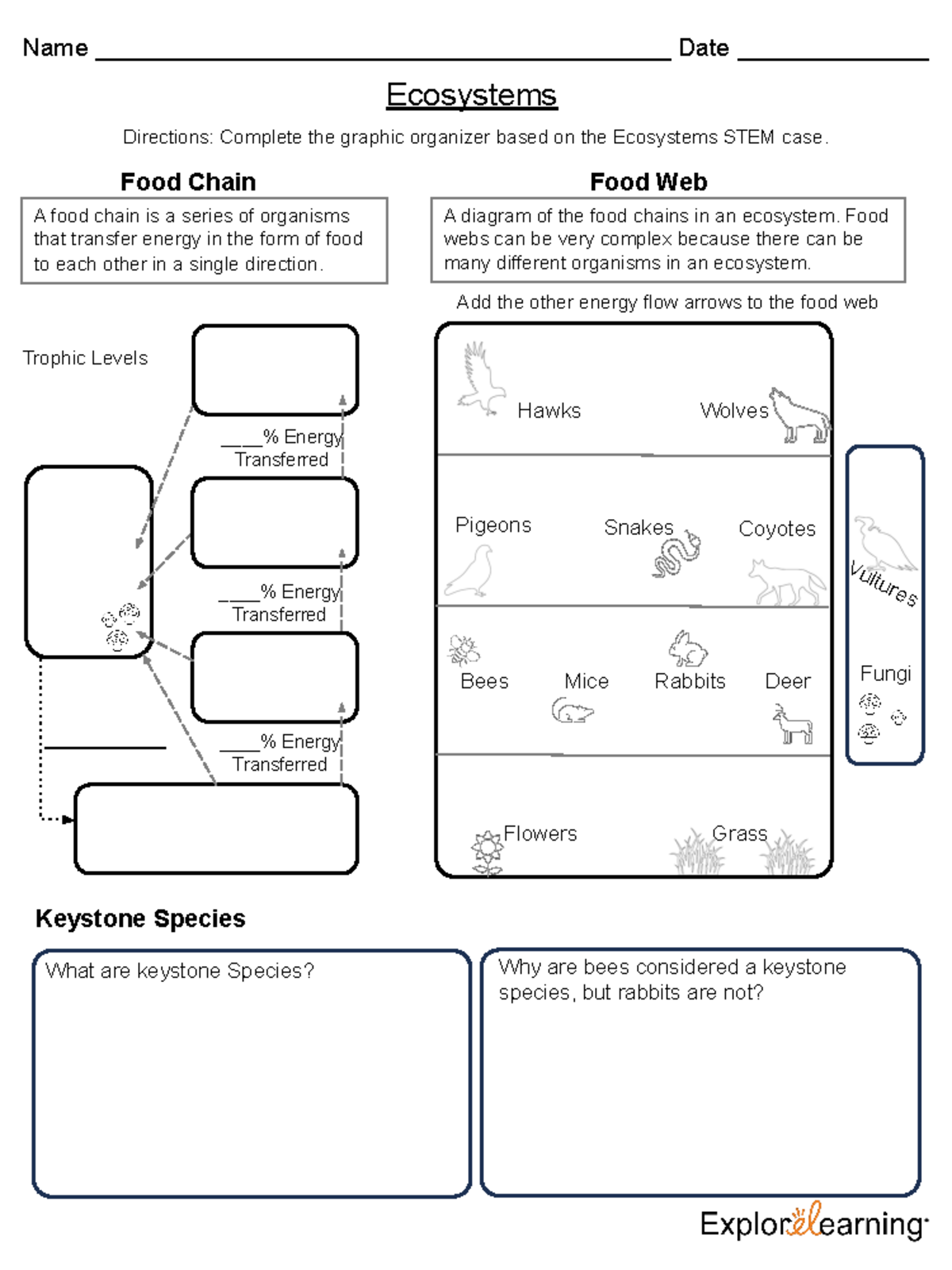 Ecosystems Graphic Organizer for High School STEM Case Study - Studocu
