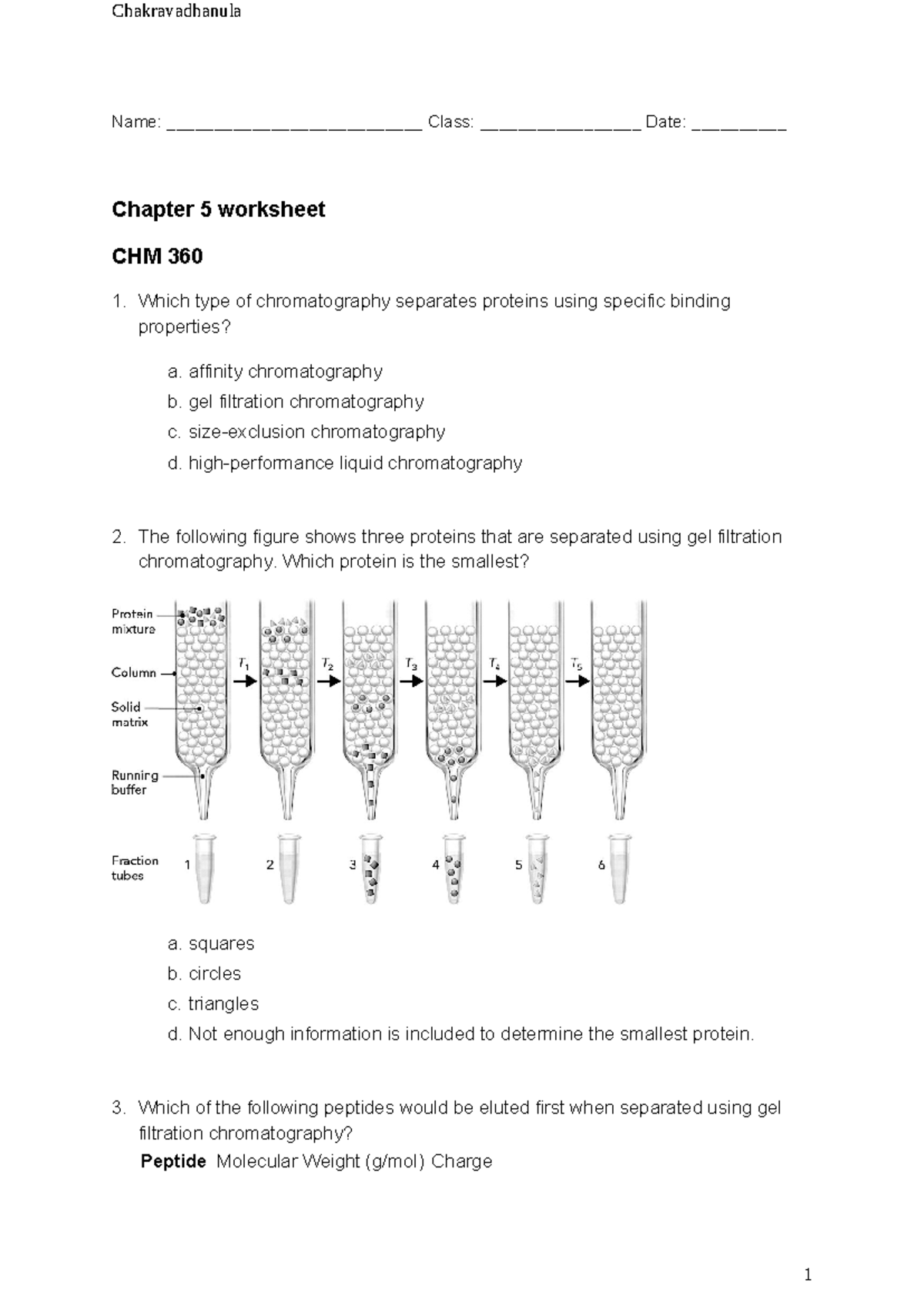 Chapter 5 Worksheet Answers - CHM 360 - Studocu