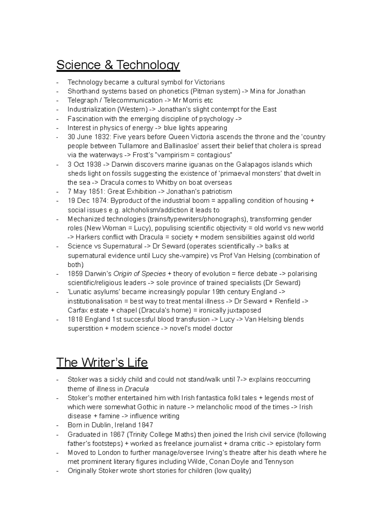 Dracula Context: Science, Technology, and the Writer’s Life Insights ...