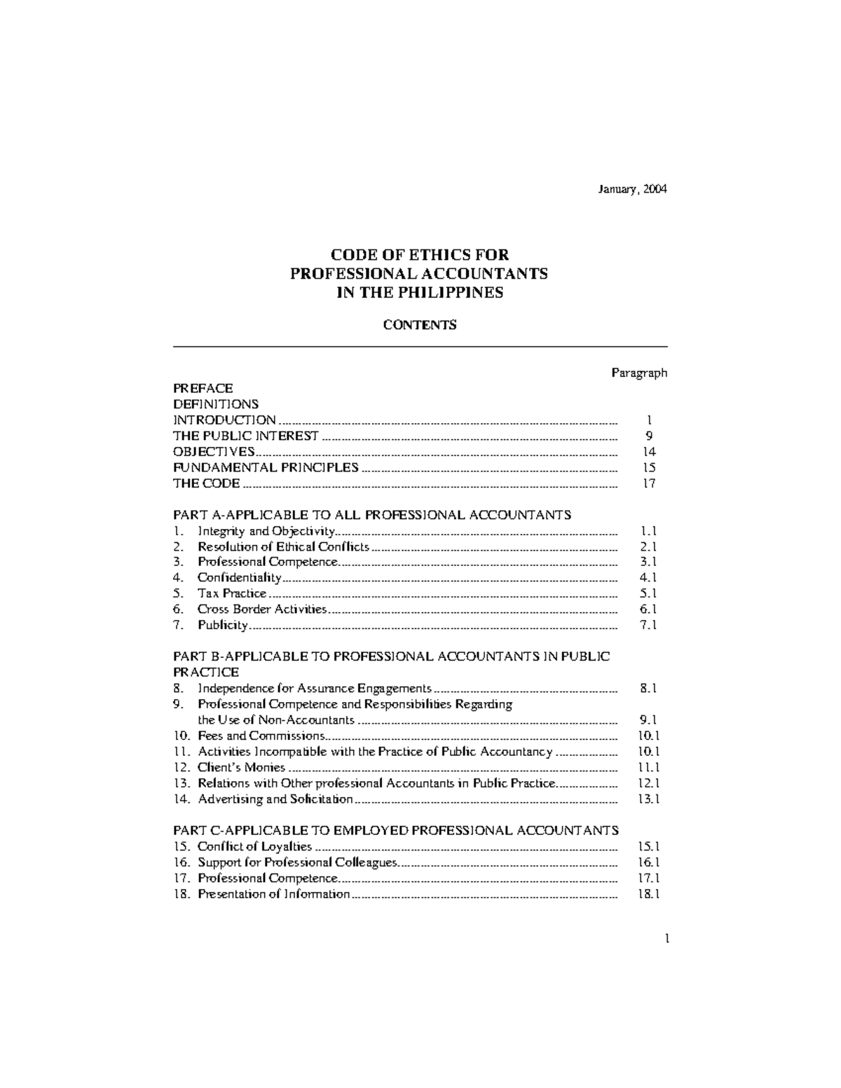 Code of Ethics for Professional Accountants in the Philippines - CPA ...