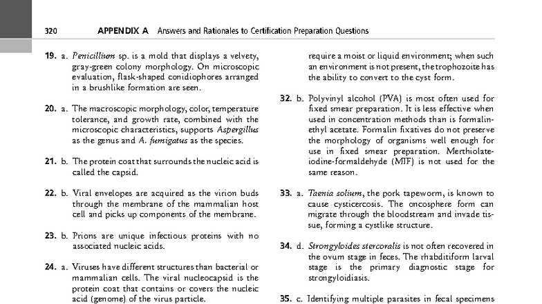 320 APPENDIX A: Answers & Rationales for Certification Exam Prep - Studocu
