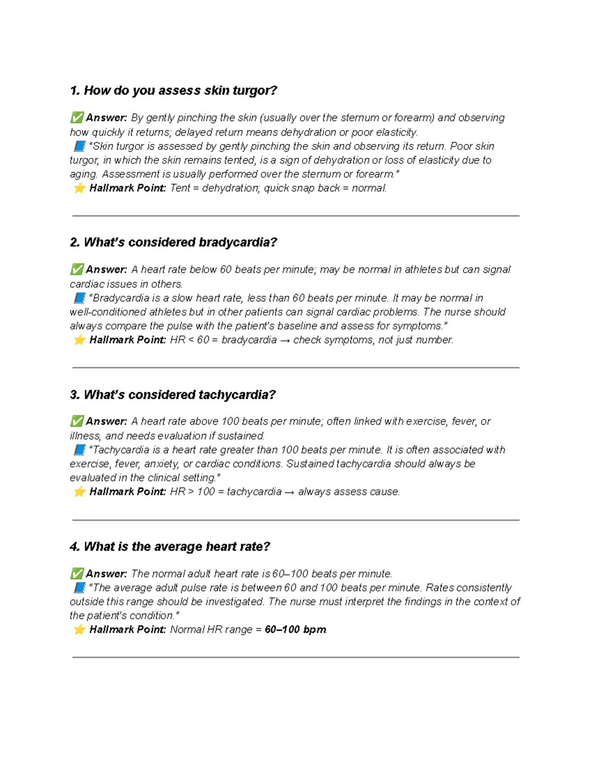 Final Exam Quiz Answers for Nursing 101 - Studocu