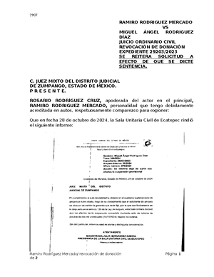 Demanda DE DIV Eliezer - ELIEZER PÉREZ TORREZ. VS EUSTOLIA VALDERRAMA ...