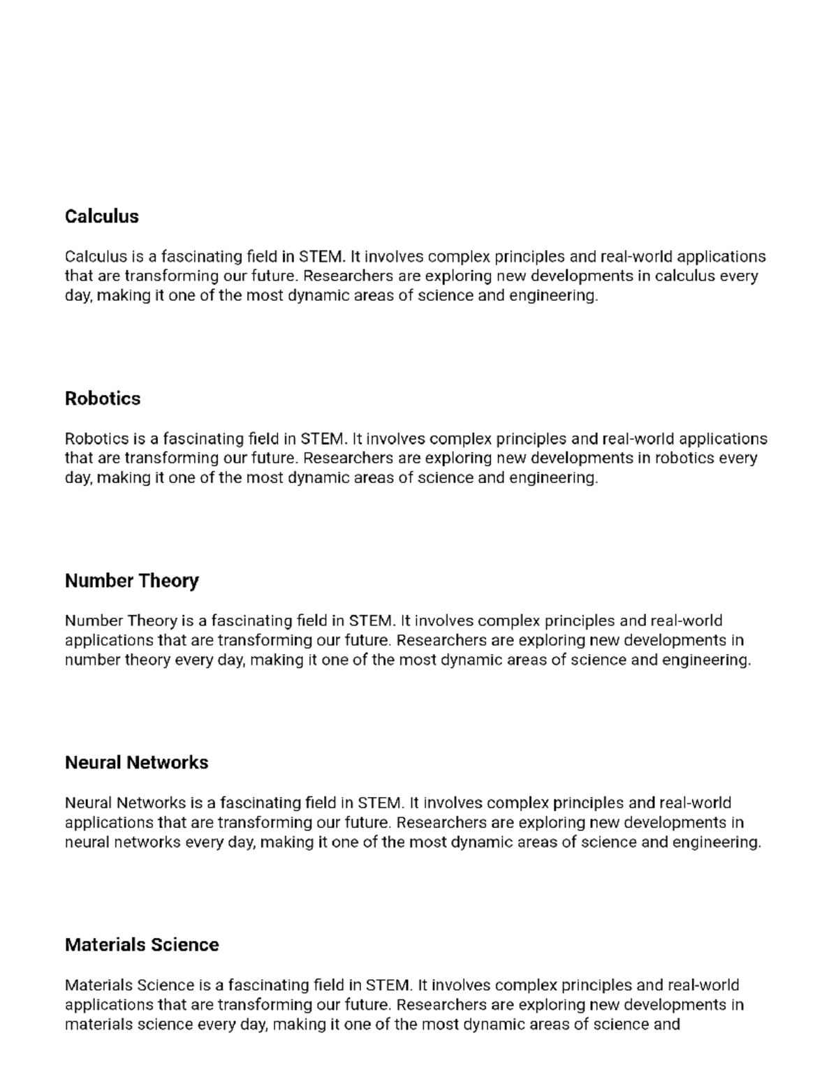 STEM Course Content: Exploring Key Fields in Science & Engineering ...