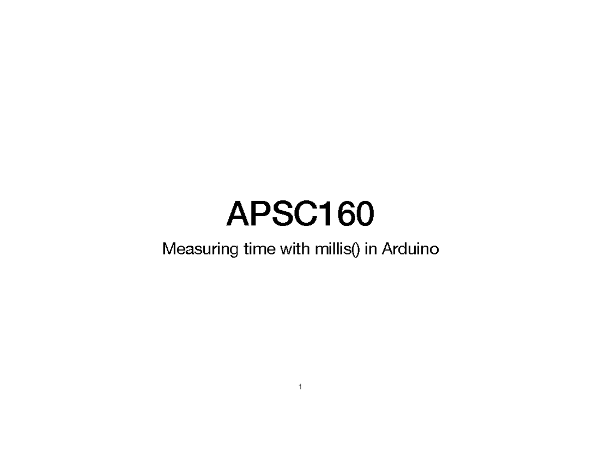 Delays millis-3 - Guide to delay in arduinpo - APSC Measuring time with ...