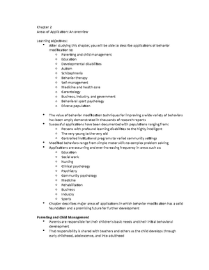Behavior Modification notes 3 - Chapter 29 Giving it All Perspective: A ...
