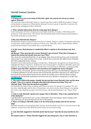 How is the Supernatural in Macbeth Presented - Essay Edexcel GCSE ...