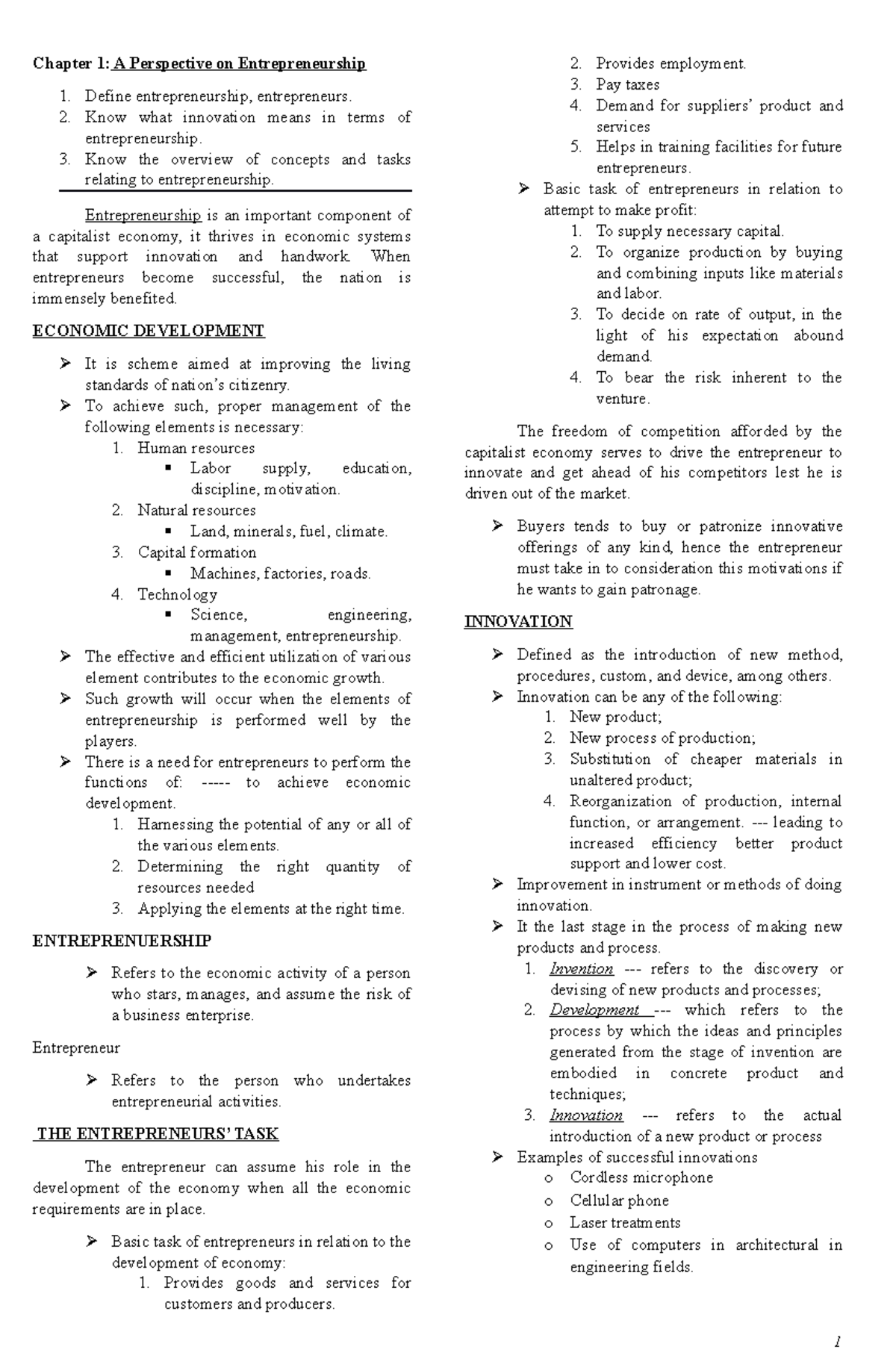Chapter 1 - ECON101: Perspectives on Entrepreneurship and Innovation ...