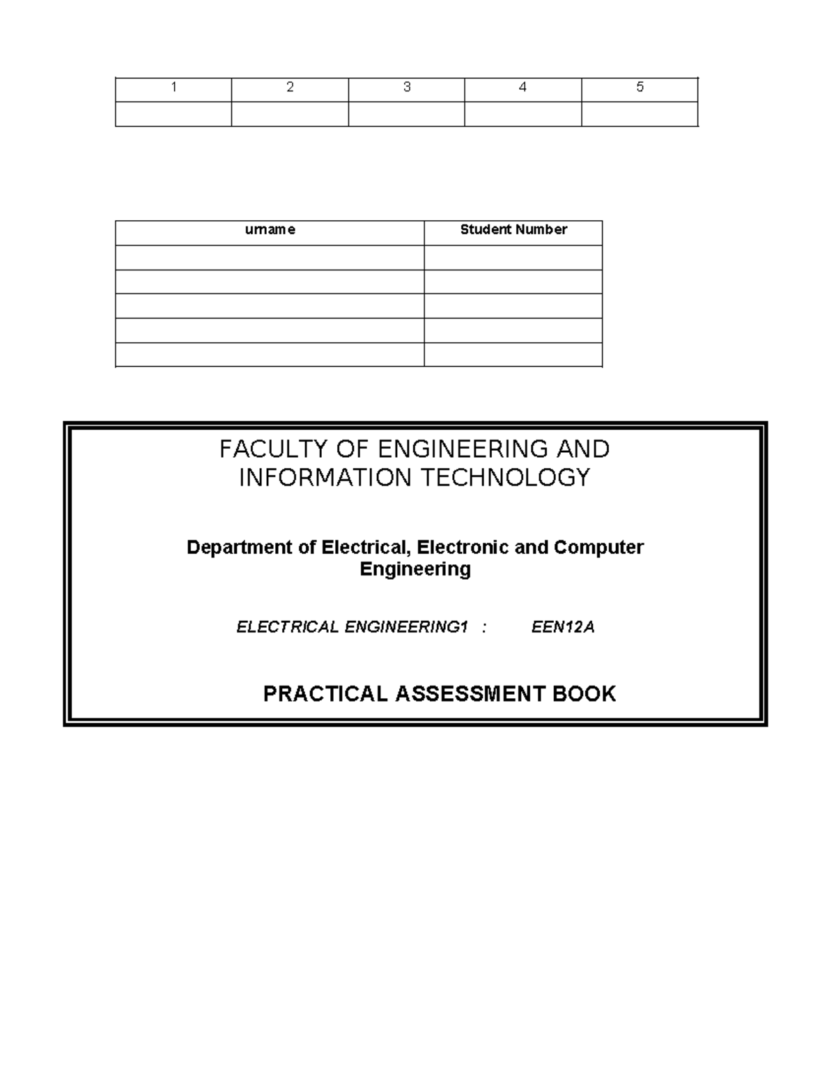 Practical Guide for EEN12A: Electrical Engineering Electrotechnology I - Studocu