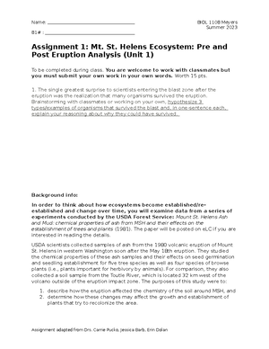 BIOL 1108L Experiment Report Guidelines and Evaluation Rubric - Studocu