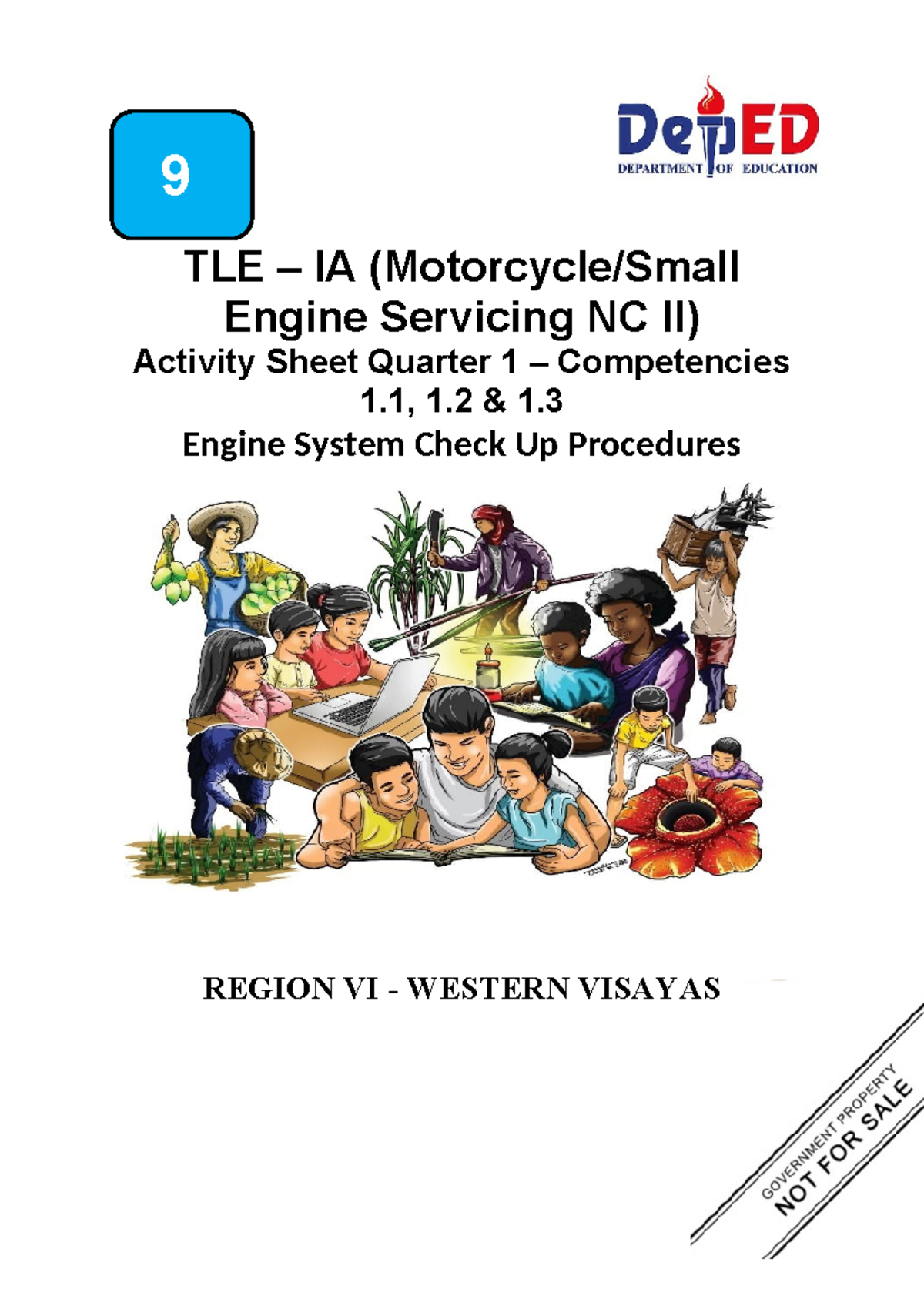 TLE 9 IA Engine Servicing NC II: Q1 Activity Sheet No. 2 - Studocu