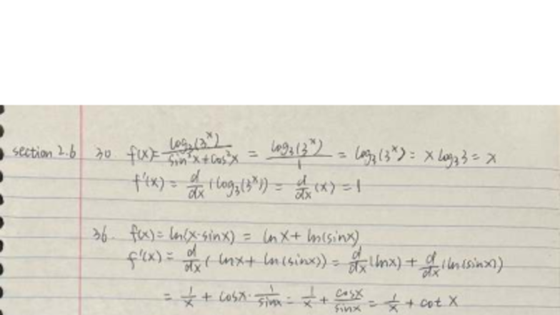 Calculus Section 2.6 Notes and Derivatives Analysis - Studocu