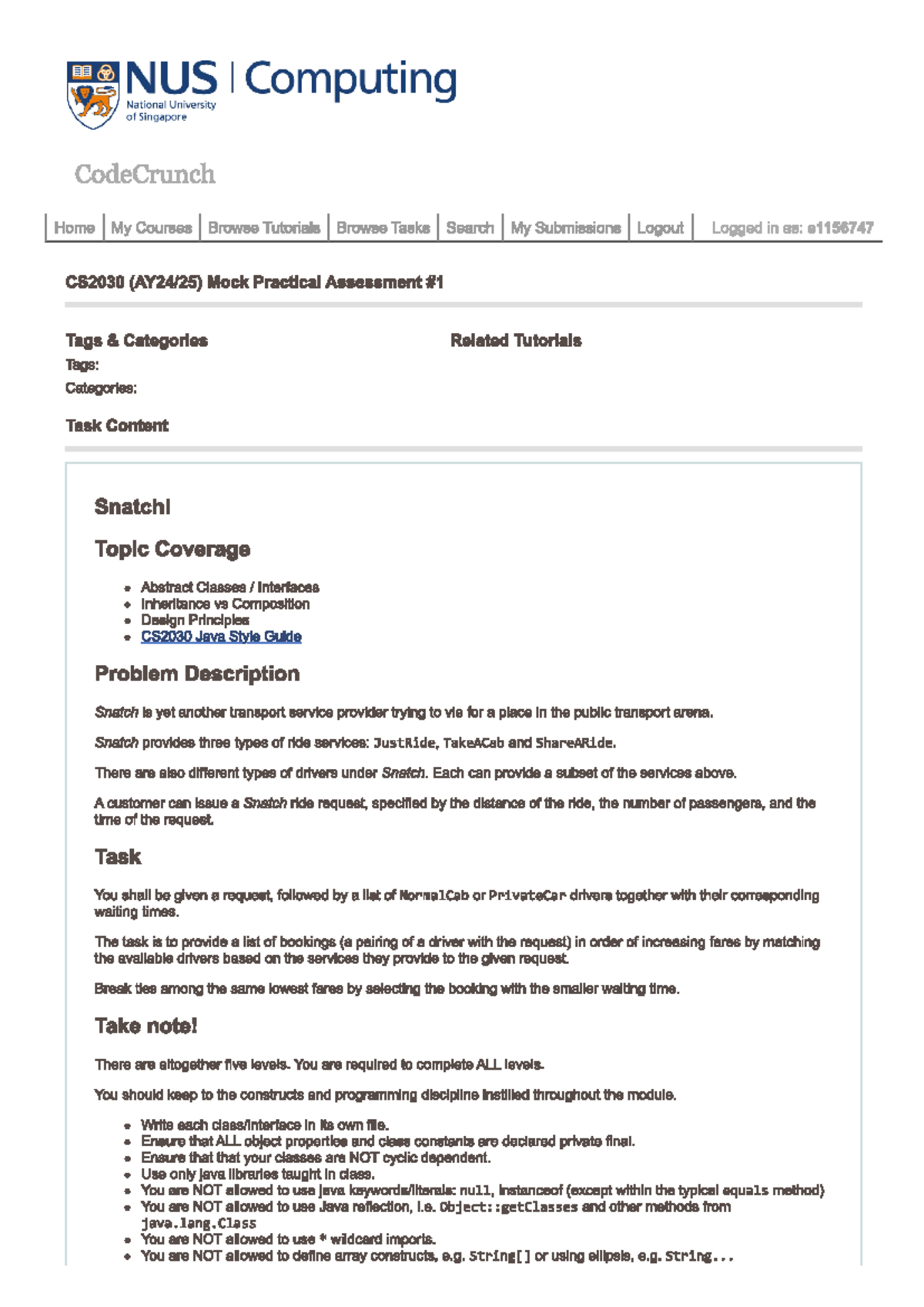 Mock PE question - NUS Computing National University of Singapore ...