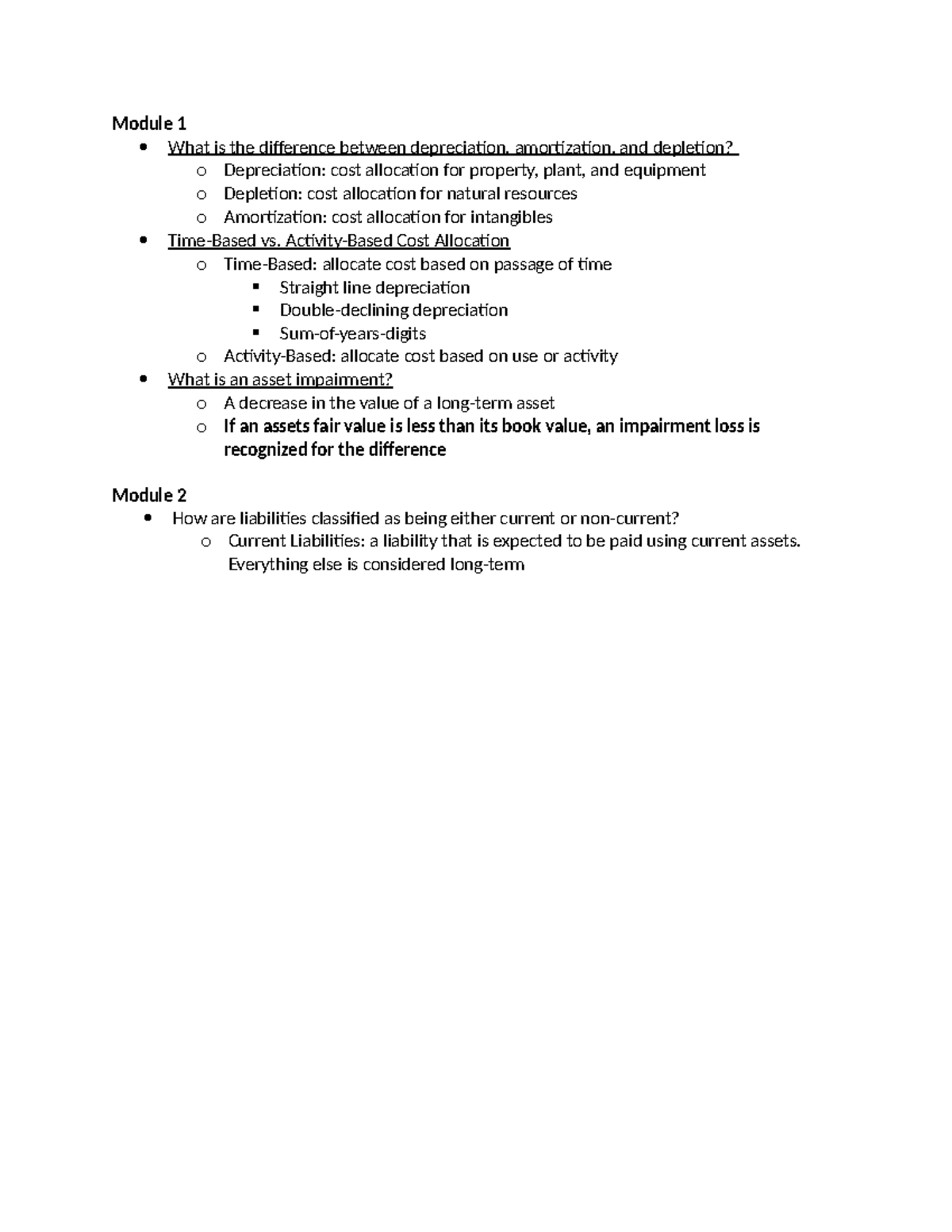 ACC 202 Exam 1 Study Guide: Key Concepts & Cost Allocation - Studocu