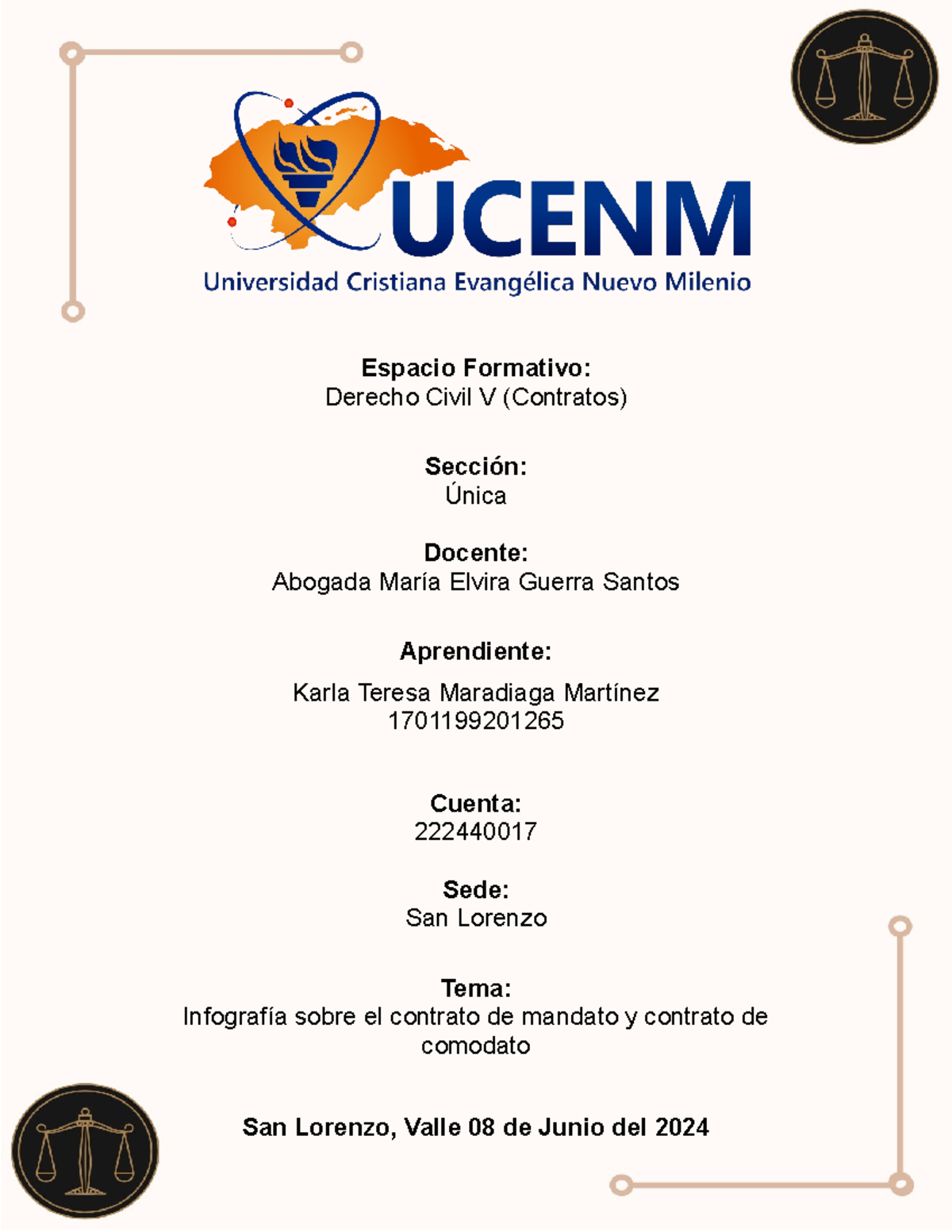 Infografía sobre Contrato de Mandato y Comodato - Derecho Civil V - Studocu