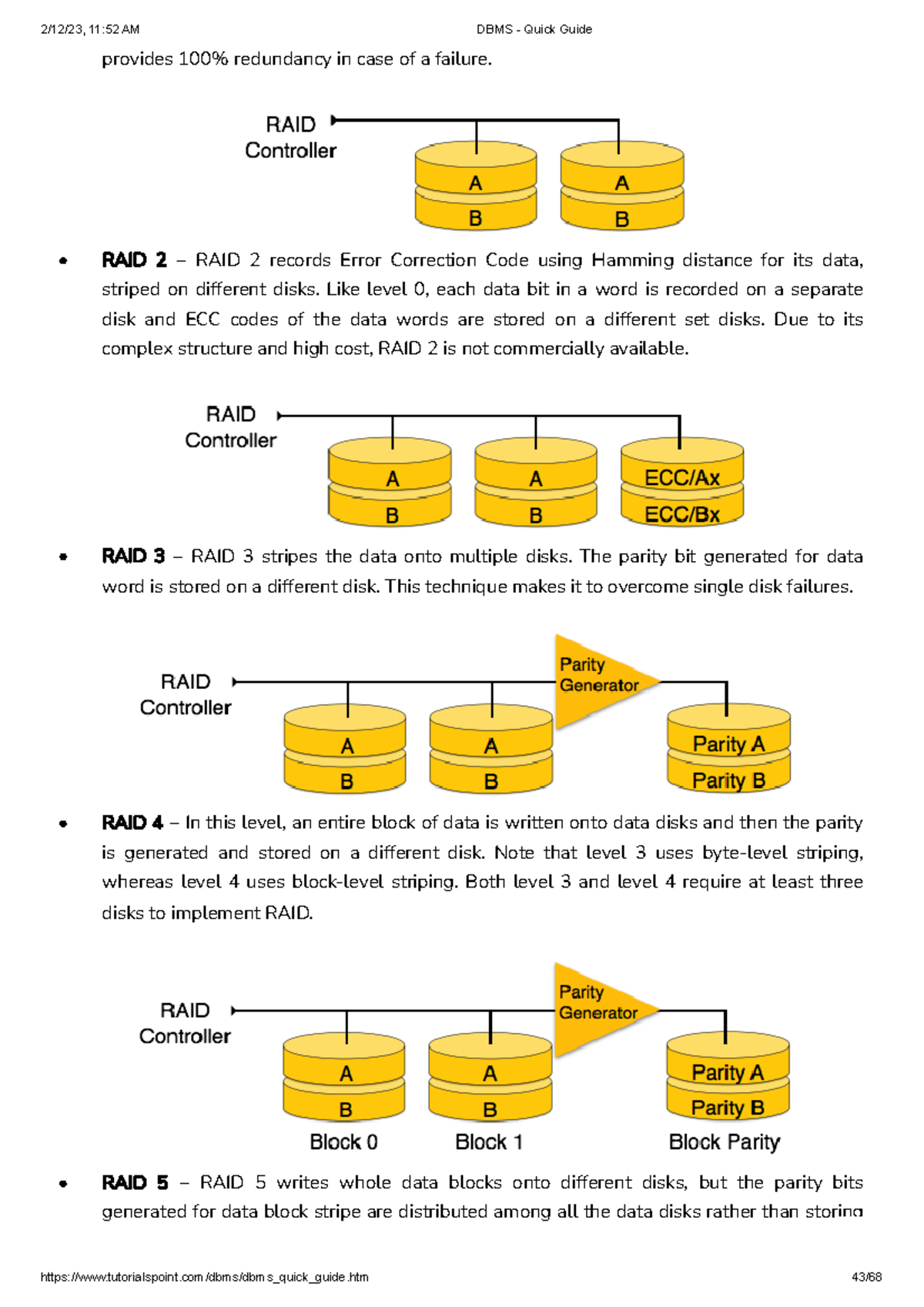 DBMS - Quick Guide-8 - Short summary on DBMS part 8 - provides 100% ...