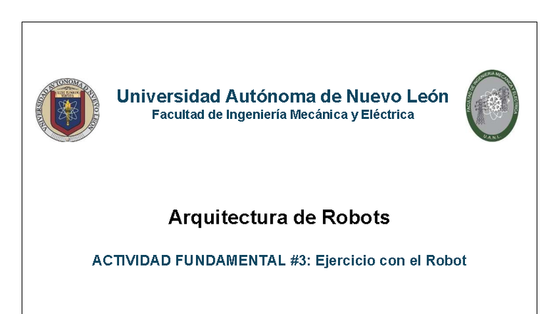 AF3 Ejercicio con el Robot: Cinemática y Aplicaciones en Robótica - Studocu