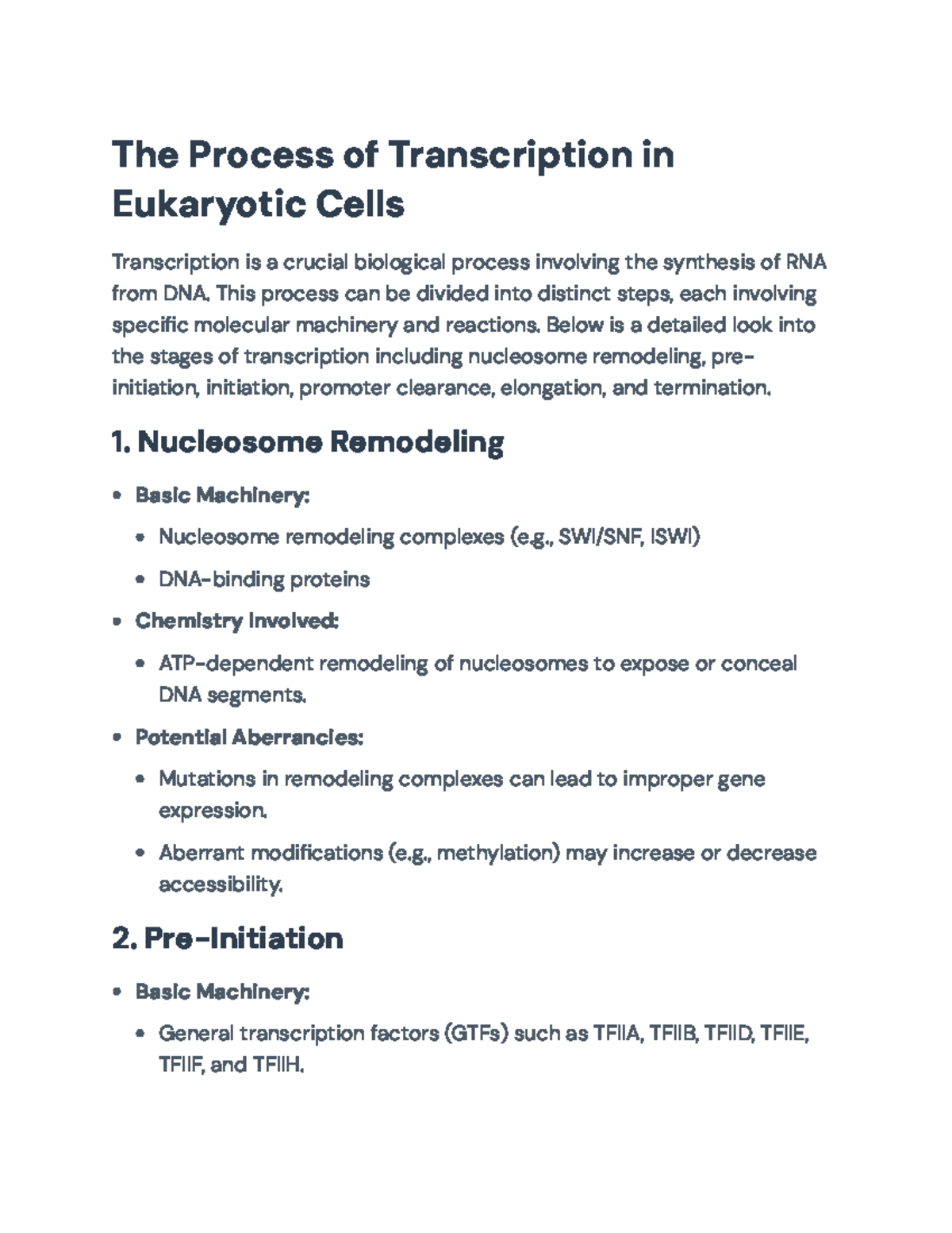 Understanding the Process of Transcription in Eukaryotic Cells - The ...