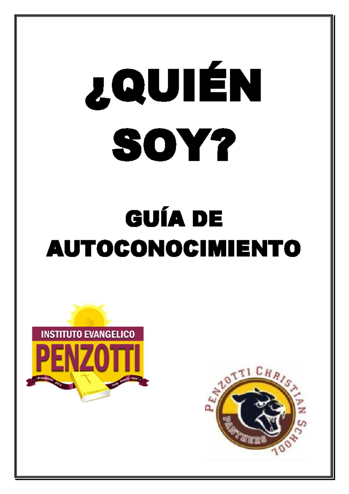 SOY? GUÍA DE AUTOCONOCIMIENTO ESCOLAR 2025: Cuadernillo de Actividades ...
