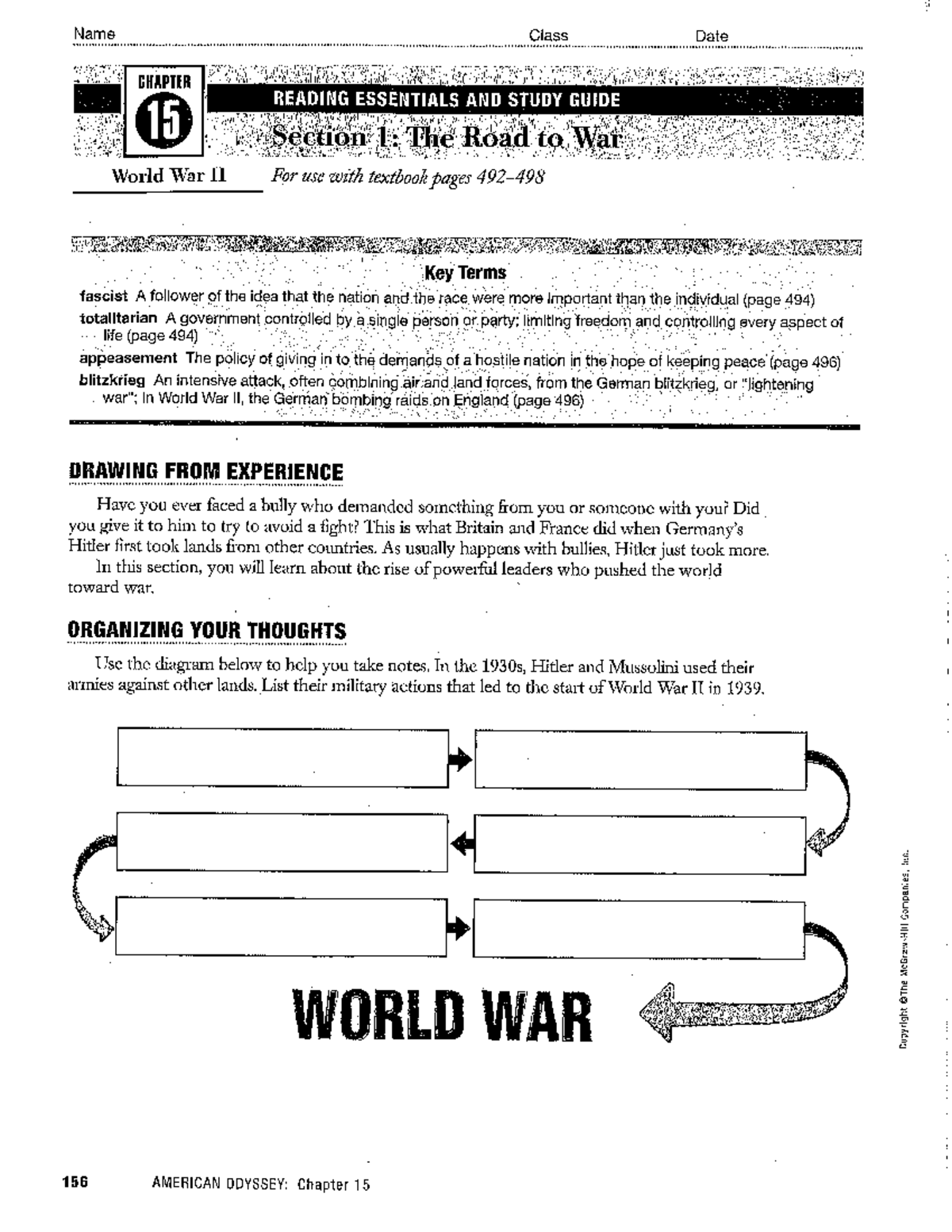 AMERICAN ODYSSEY: Chapter 15 Guided Reading Study Guide - Studocu