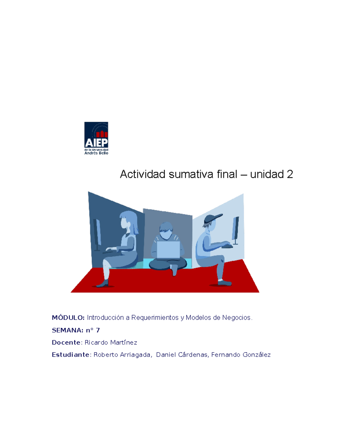 Actividad Sumativa Final - Unidad 2, Semana 7 - Modelado de Procesos - Studocu