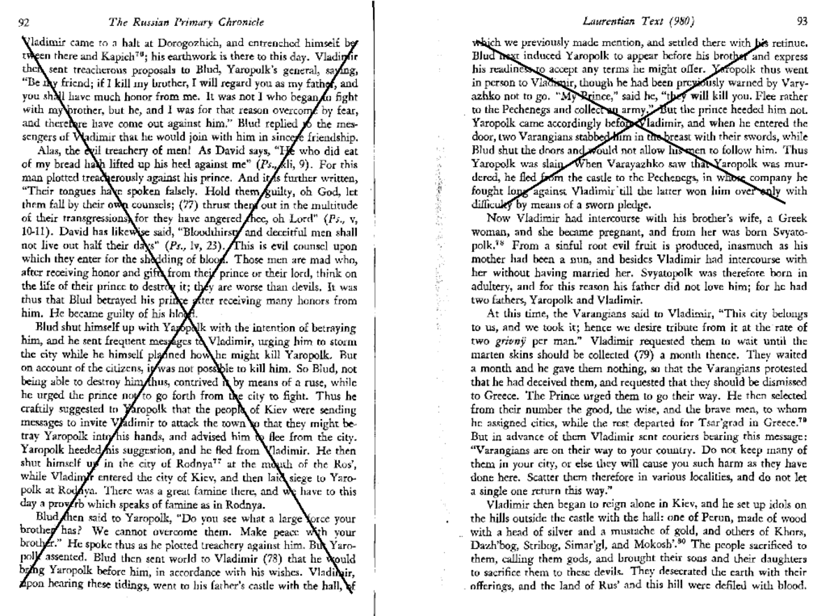 Primary Chronicle: Vladimir's Conversion (Final Exam Notes) - Studocu