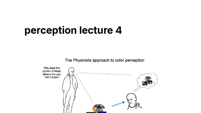 Perception Lecture 4: Da Vinci and the Evolution of Color Theory - Studocu