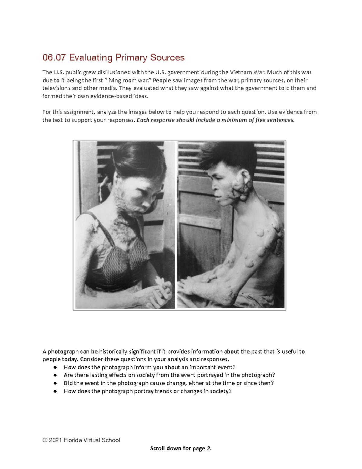 06.07 Evaluating Primary Sources: The Disillusionment of the U.S ...