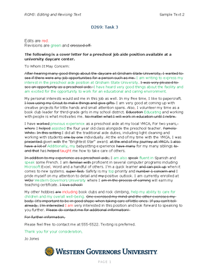 RGM3: Task 1 Text Analysis Template for Student Responses - Studocu