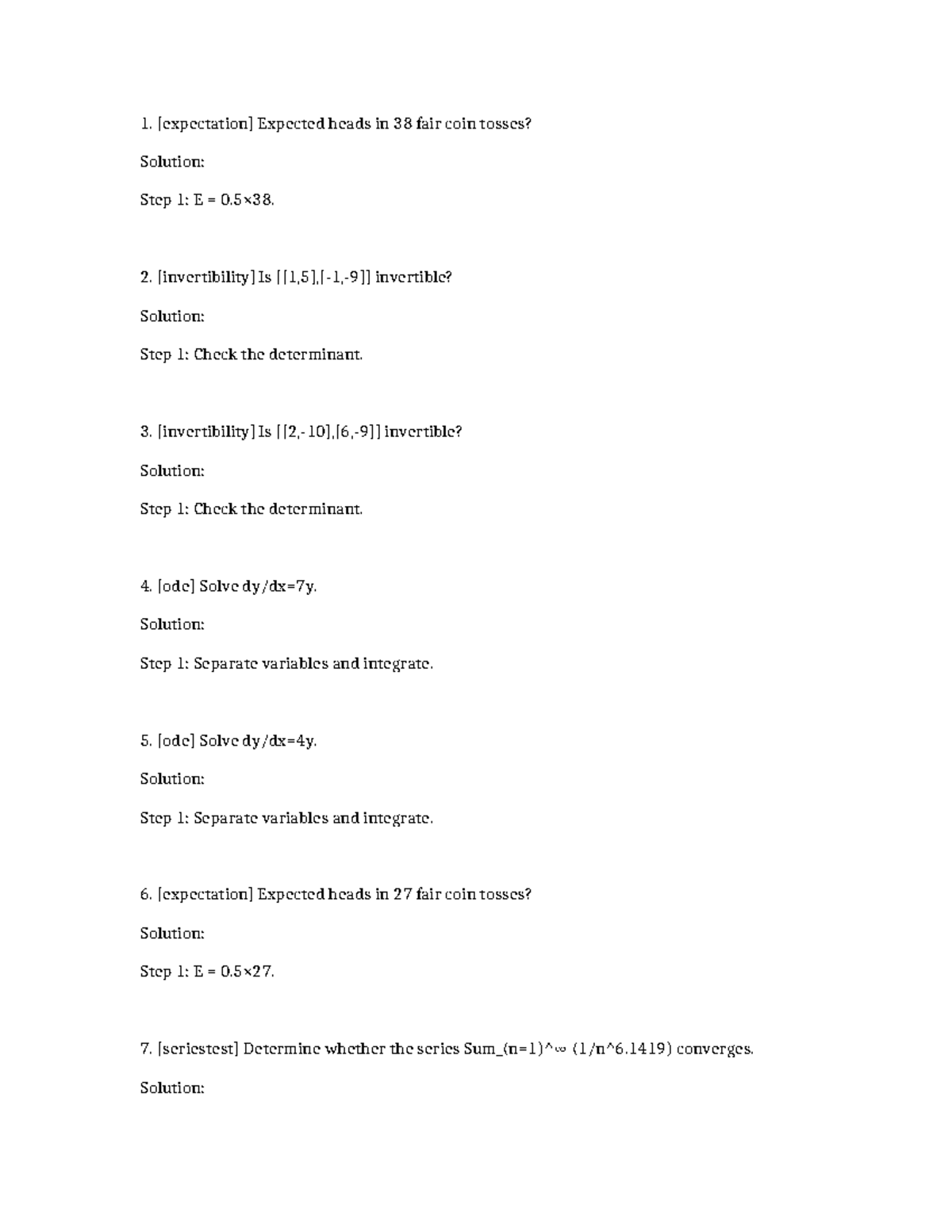 Math 4537 - Expected Outcomes & Series Convergence Solutions - Studocu
