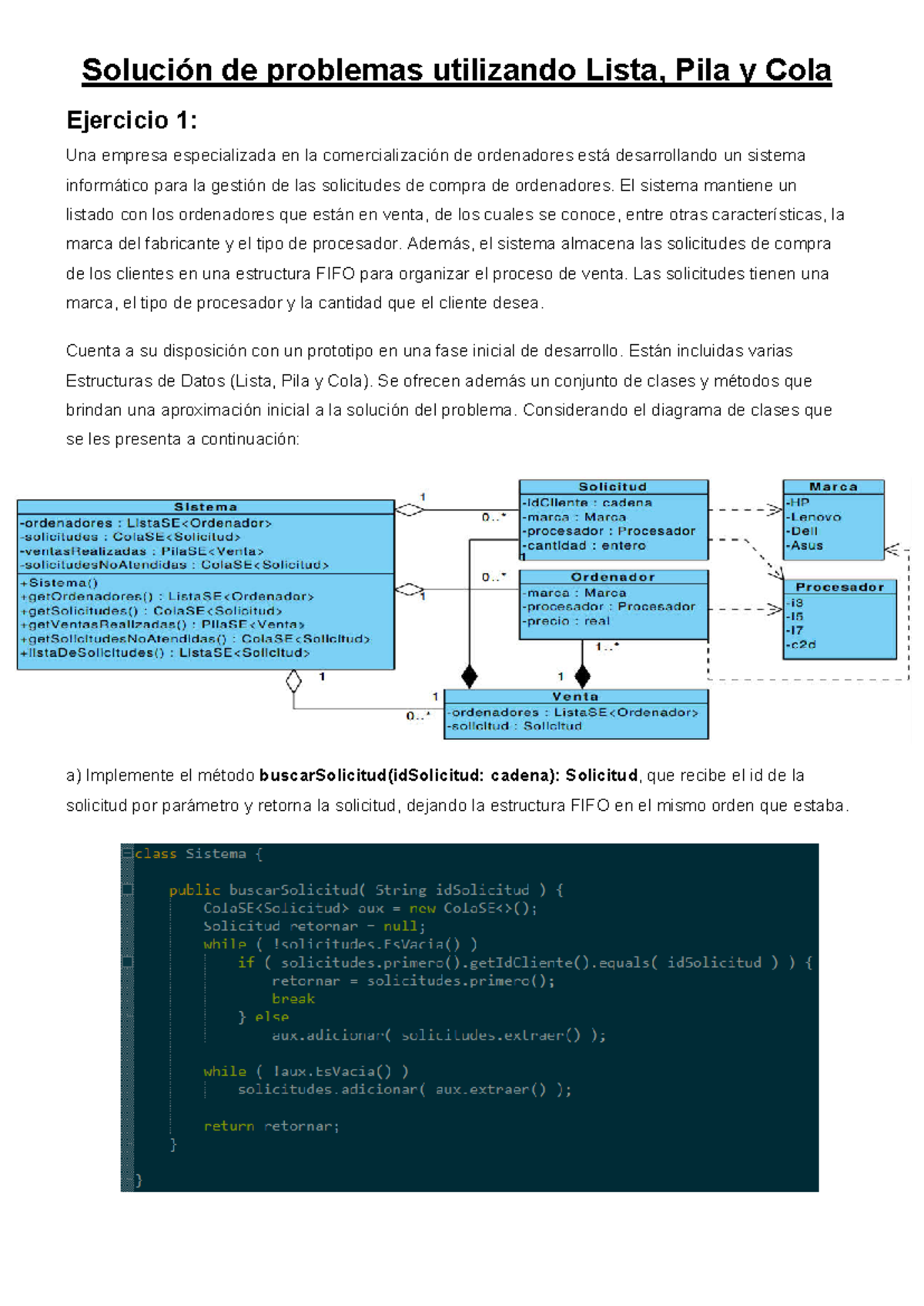 Ejercicios resueltos de TDA Lista, Pila y Cola - Solución de problemas utilizando Lista, Pila y ...