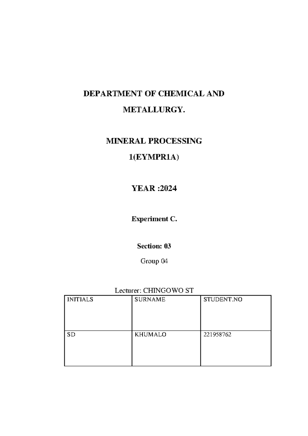 Particle Size Distribution Analysis Using Sieving Method (1EYMPR1A ...