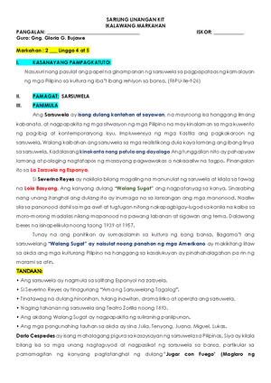 Florante at Laura – Laki sa Layaw - Masusing Banghay Aralin sa Filipino ...