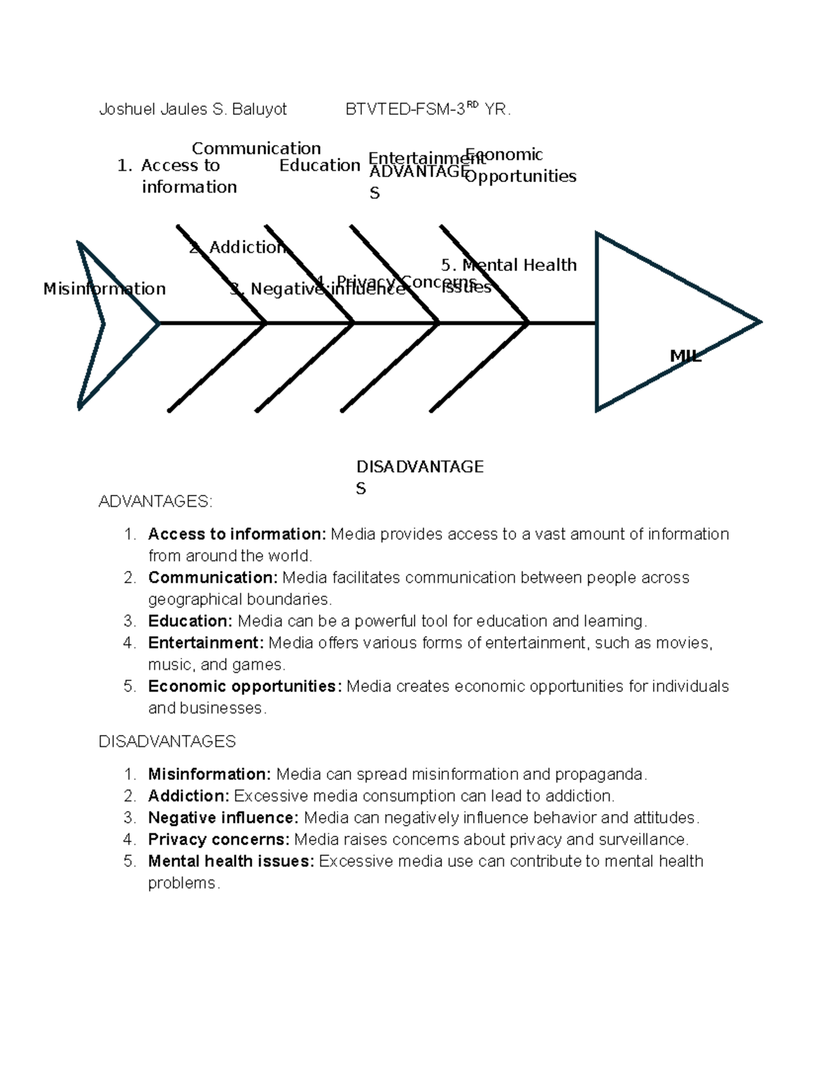 Communication Economics 1: Media's Advantages & Disadvantages - Studocu