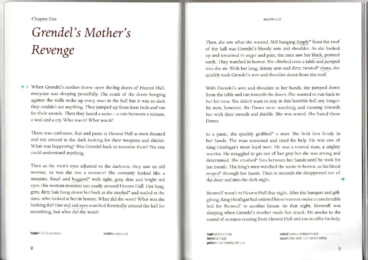 Beowulf Chapter 5: The Battle with Grendel's Mother - Studocu
