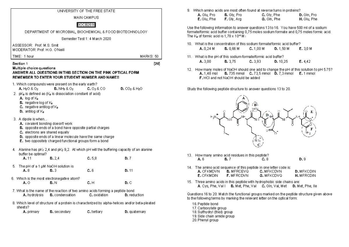 BCH 313 PRAC 1 - TITTLE: The assay of reducing sugars ABSTRACT The ...