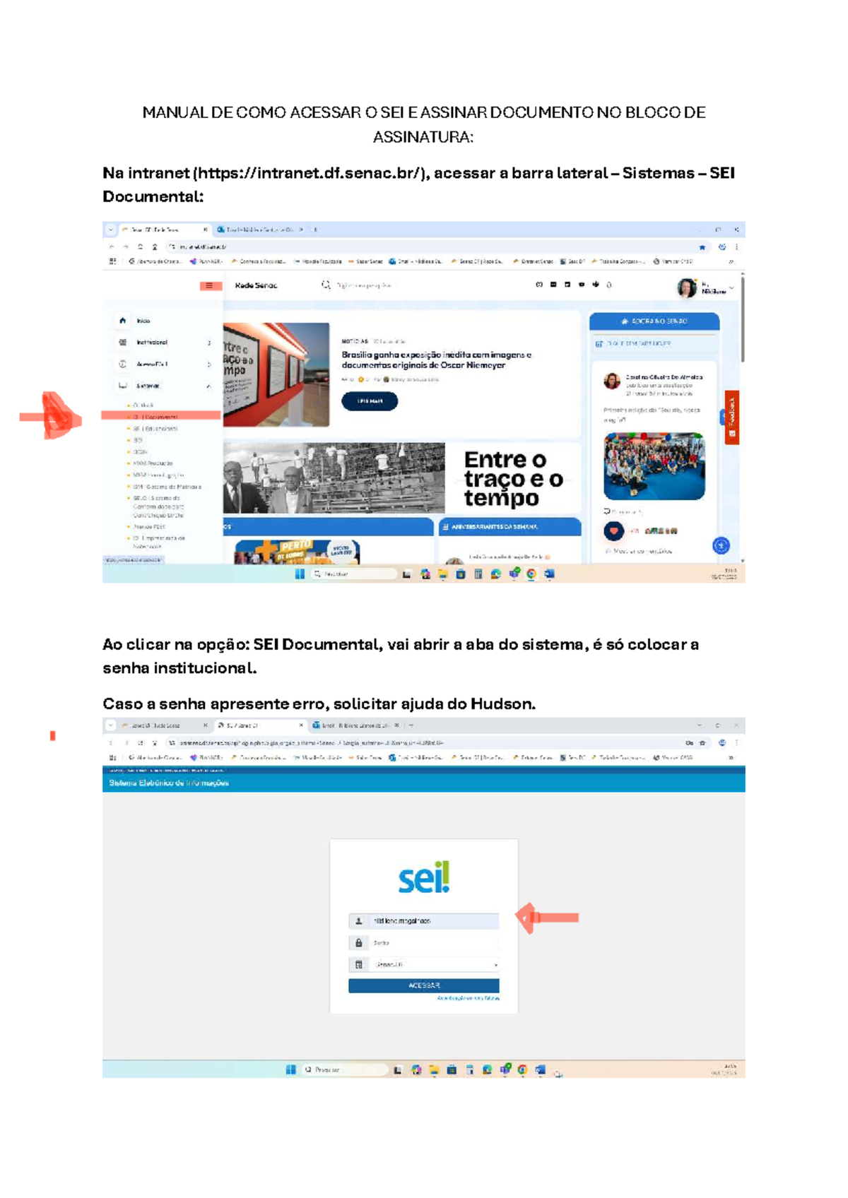 Manual de Acesso ao SEI e Assinatura de Documentos - Studocu