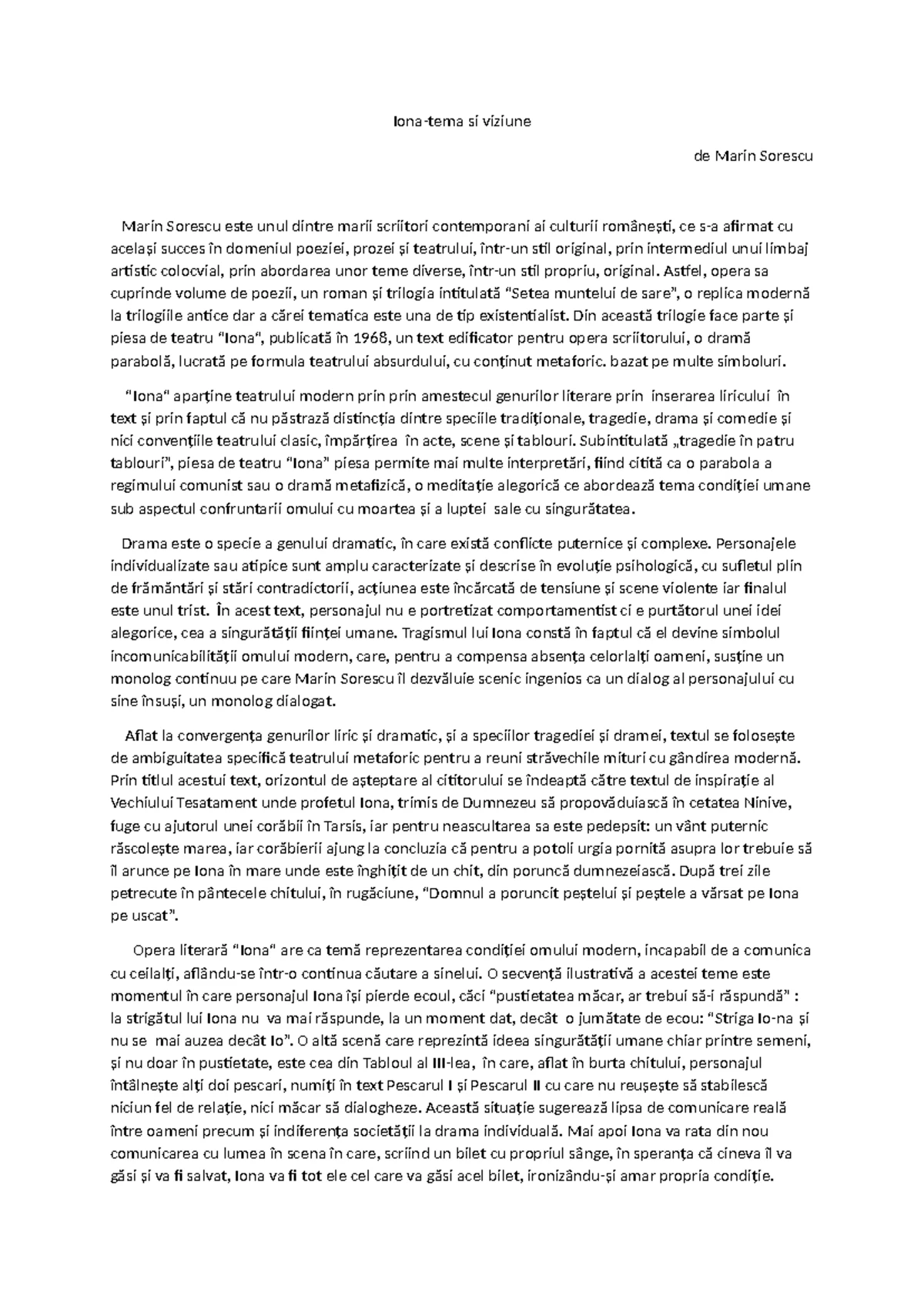 14b. Morometii - caracterizare - Caracterizare Ilie Moromete ...