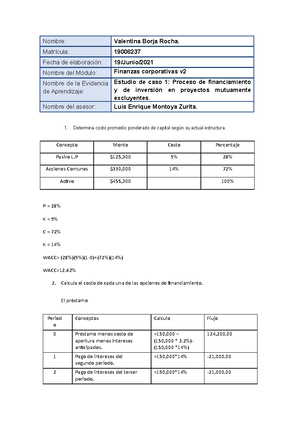 Avance 1 de la practica Profesional - Avance 1 Datos generales Nombre ...