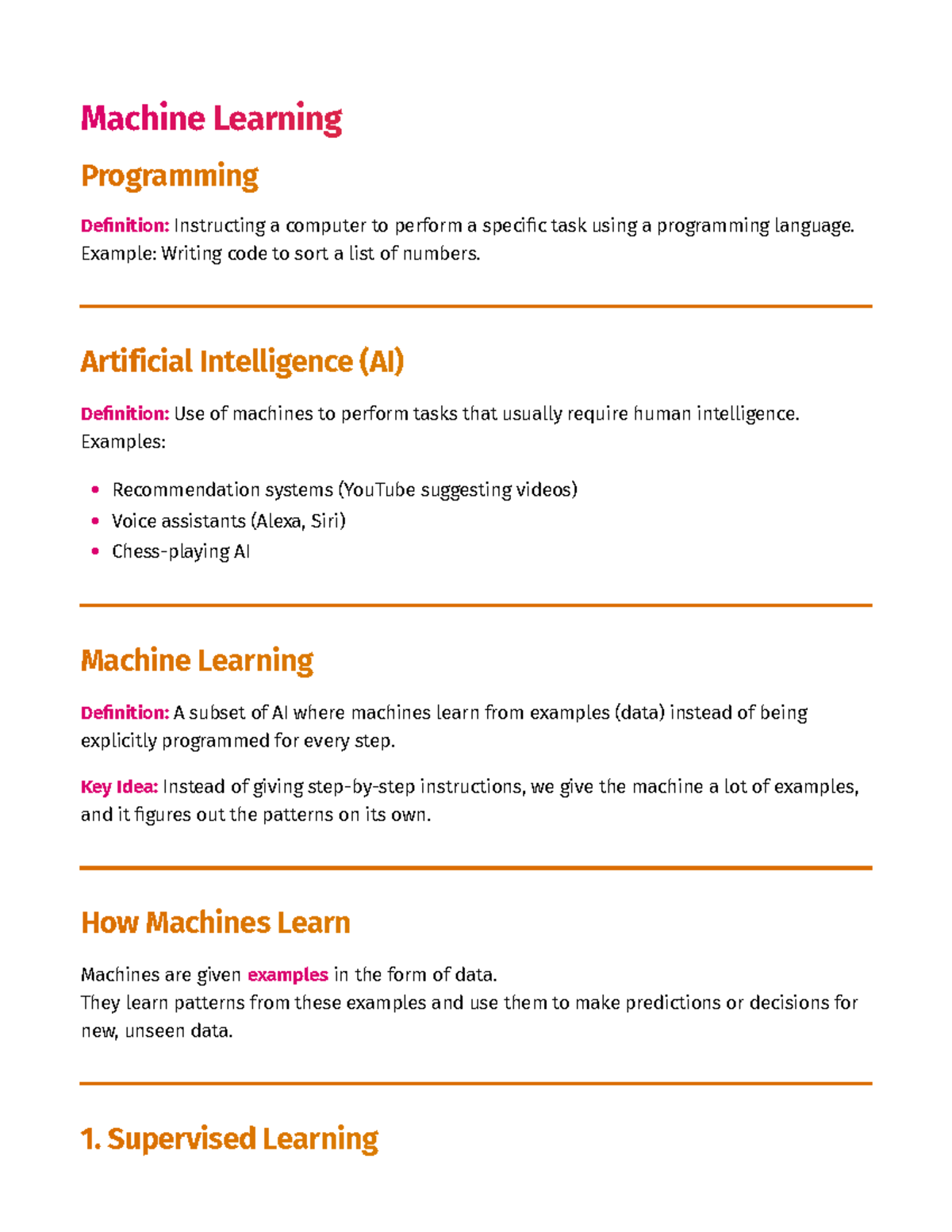 Machine Learning Concepts: Supervised, Unsupervised, & Reinforcement ...