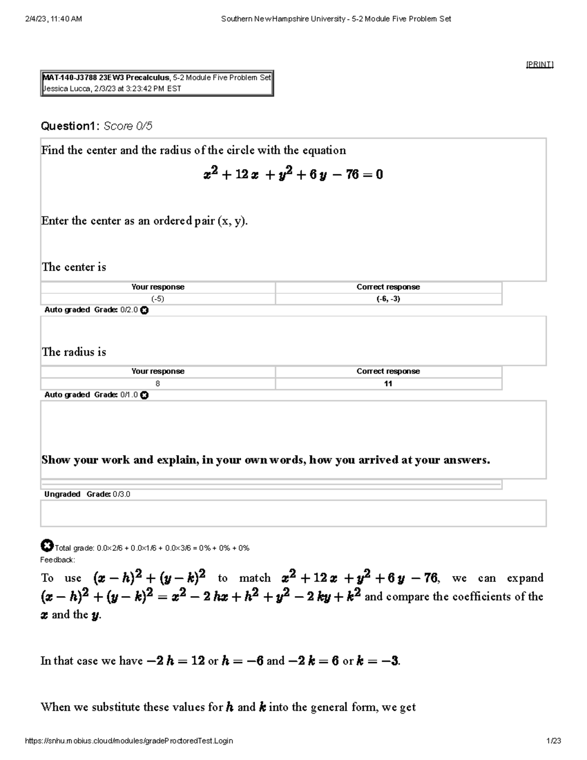 MAT-140-J3788 Precalculus - 5-2 Module Five Problem Set Solutions - Studocu