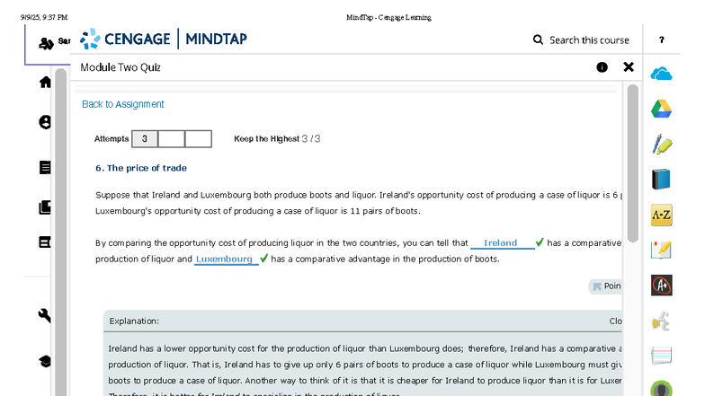 Module Two Quiz: Comparative Advantage in Trade Analysis - Studocu