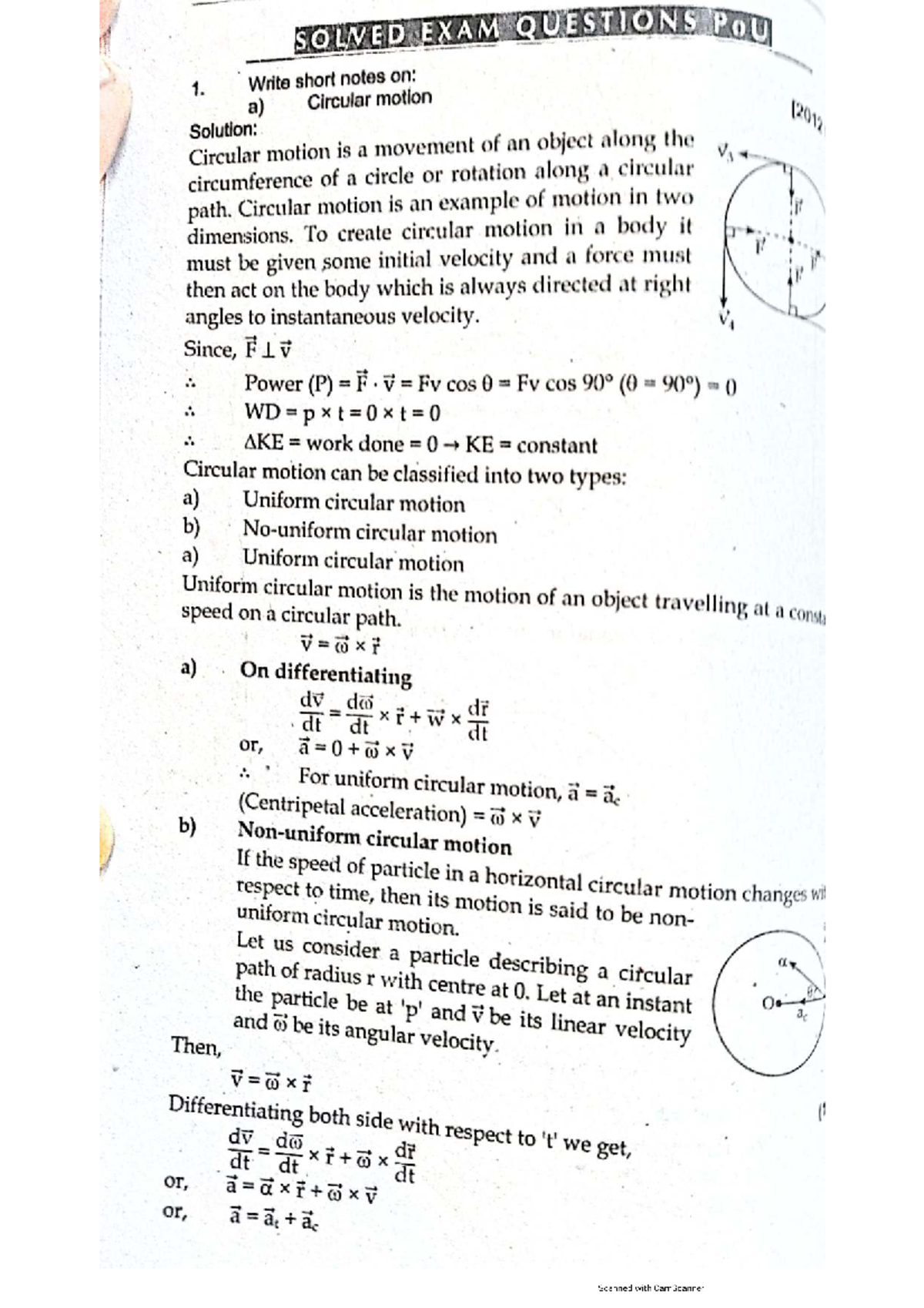 SOLVED EXAM QUESTIONS: Applied Mechanics II (Dynamics) - 3rd Sem PoU ...